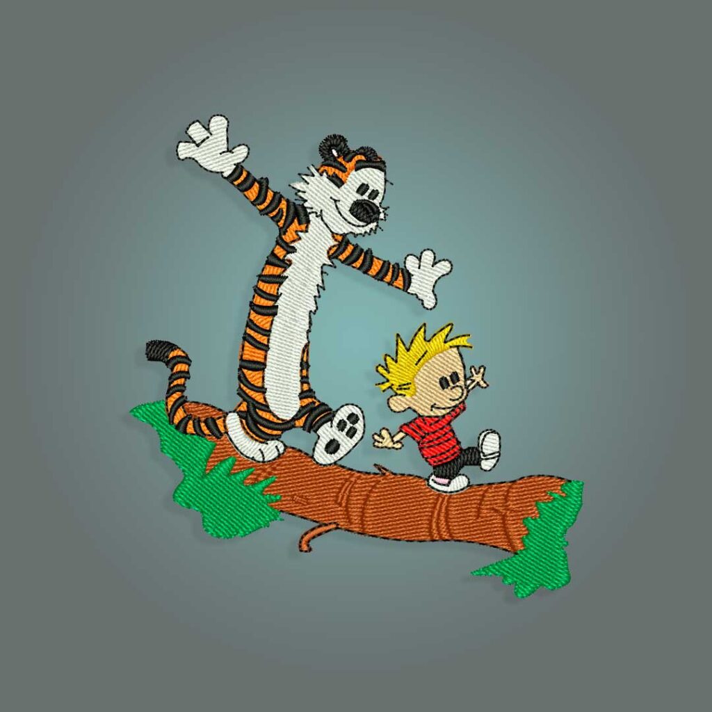 Calvin and Hobbes Embroidery design files