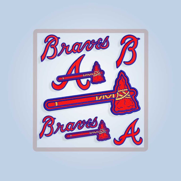 Atlanta Braves Embroidery design files