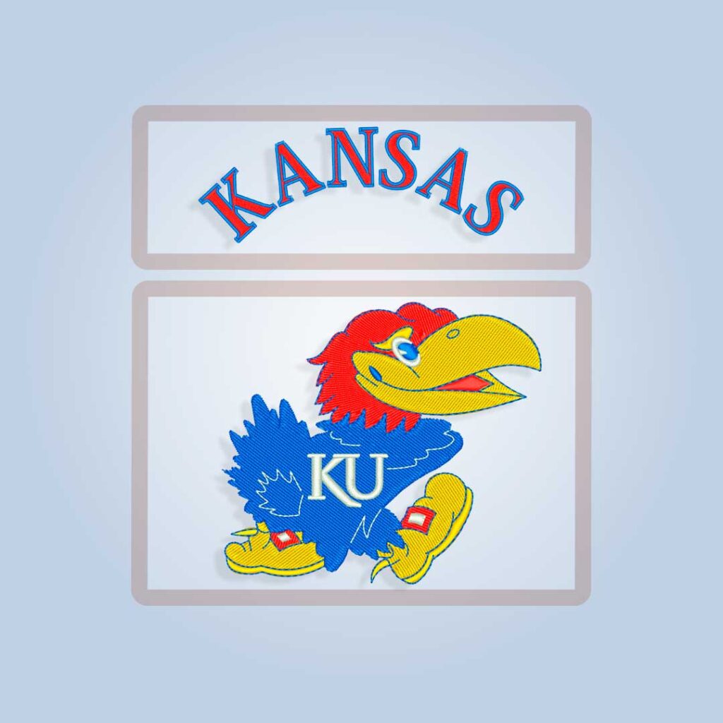 Kansas Jayhawks Embroidery design - Embroidery Design Hub