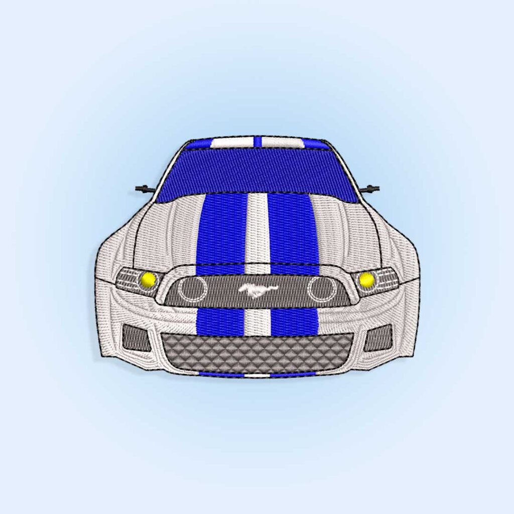 Shelby GT500 Ford Mustang Embroidery design files