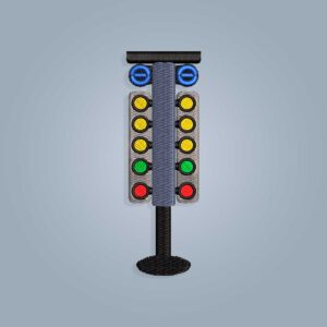 Drag Racing tree Embroidery design files