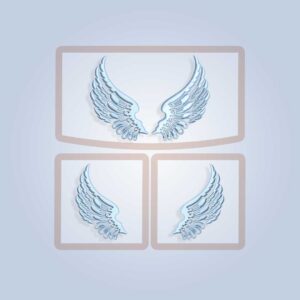Wings embroidery design files for machine embroidery