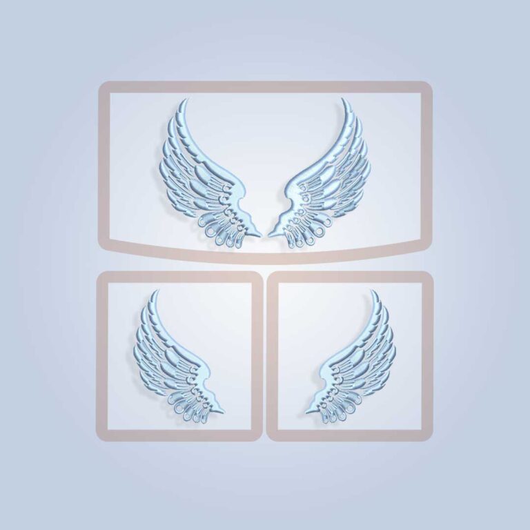 Wings embroidery design files for machine embroidery