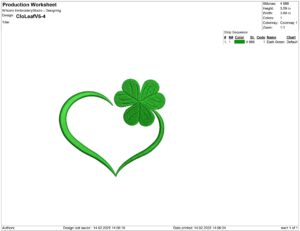 Clover embroidery design files for machine embroidery