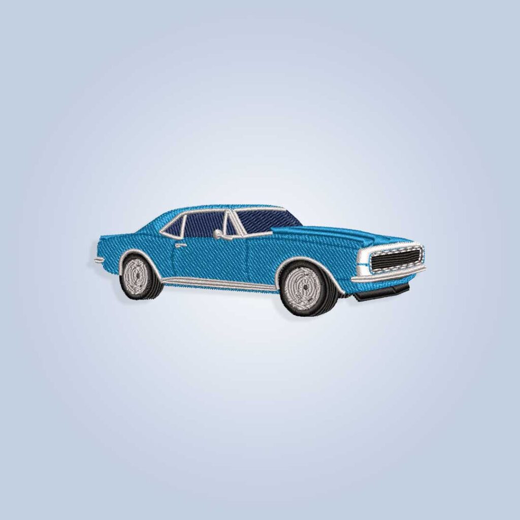 Muscle Car Chevrolet Camaro SS 67 Embroidery design files