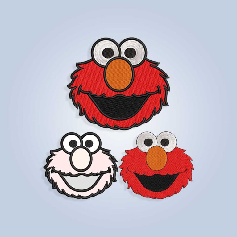 Elmo Embroidery design and applique embroidery files