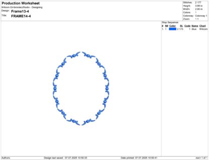 Set #3 Monogram frame Embroidery design files