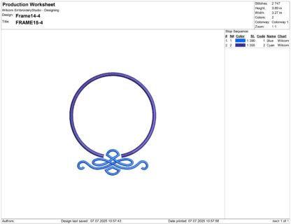 Set #3 Monogram frame Embroidery design files
