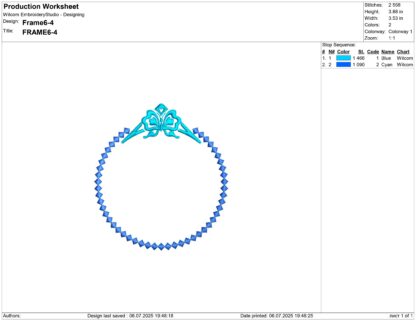 Set #2 Monogram frame Embroidery design files