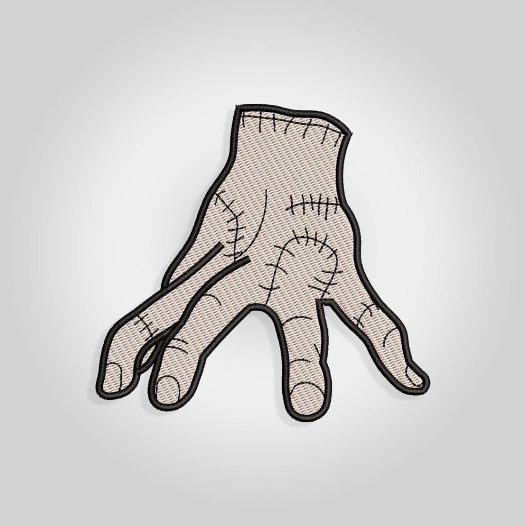 Thing Addams embroidery design files for embroidery machine